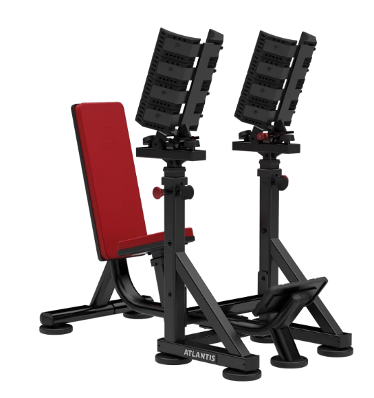 Atlantis Straight Dumbbell Bench With Pivots | Dotmar Fitness